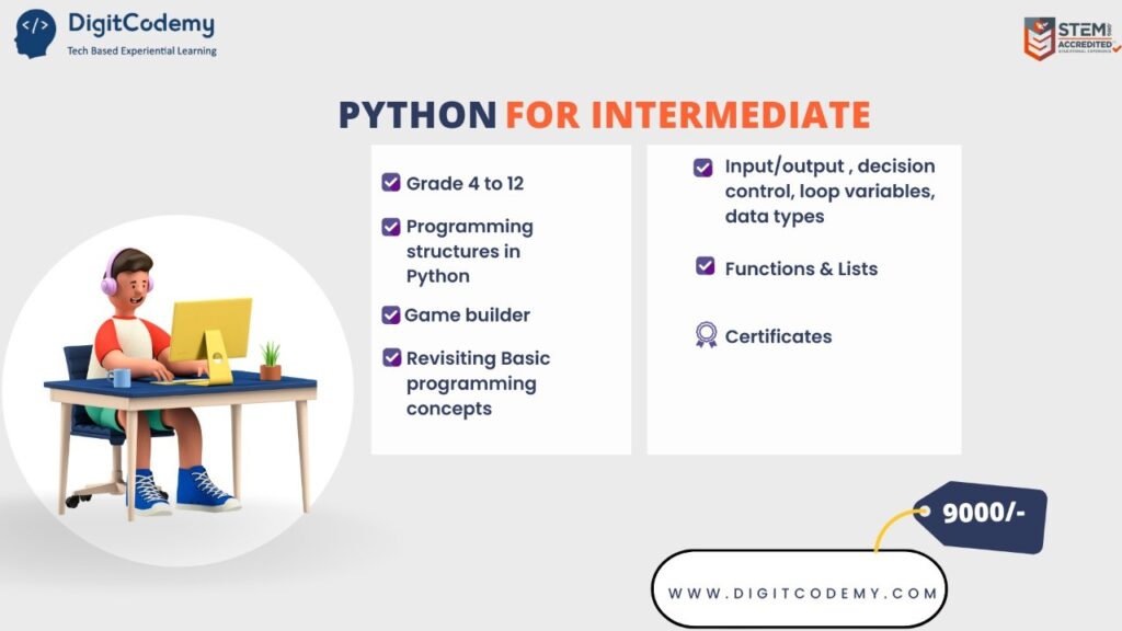 Python for Intermediate - Summer Camp - DigitCodemy